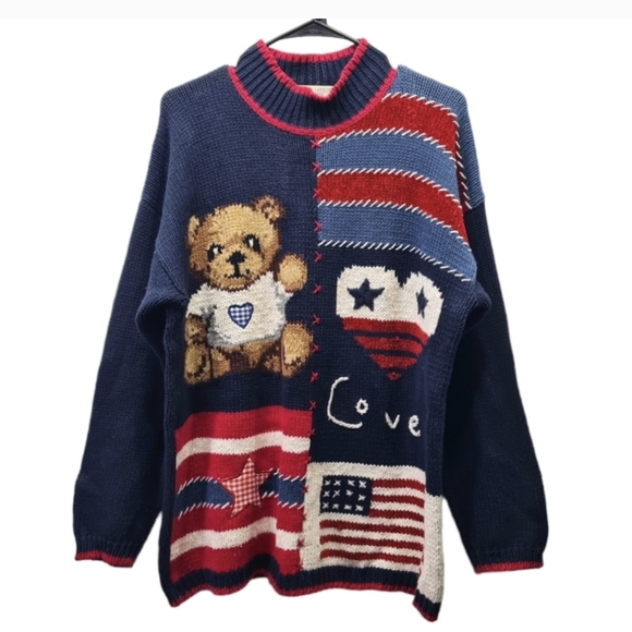 Marsh Landing | Sweaters | Vintage Marsh Landing Sweater Teddy Bear ...